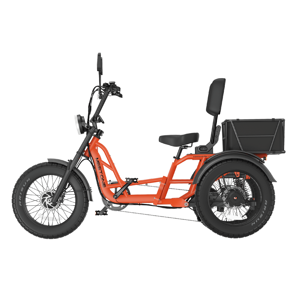 Meet One Tour 2.0 Dual Motor Semi-Recumbent Electric Trike – Meet One Trike